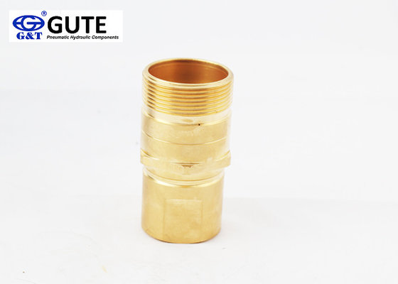 Brass Industrial Quick Disconnect Couplings GT-L2 With Heavy Duty Wing Nut Sleeve