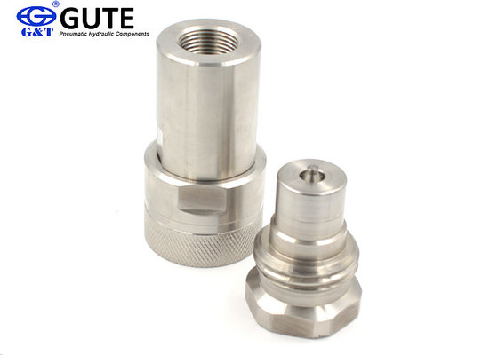 Locked Type Threaded Quick Connect , New Valve Design Hydraulic Disconnect Fittings
