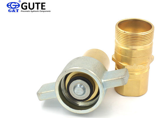 1"  Brass Hydraulic Quick Couplers Under Pressure Interchange With Parker 6100 Series