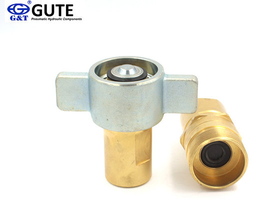 Rated Flow 189 L / Min Industrial Quick Disconnect Couplings With Heavy - Dust Wing Nut
