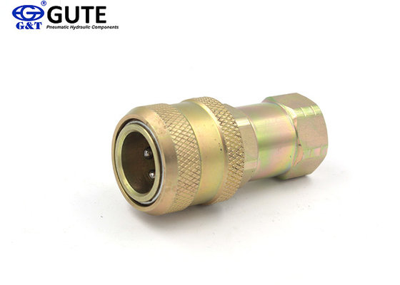 Carbon Steel High Flow Quick Coupler NBR Seal GT-TC With ISO9001 Certificated
