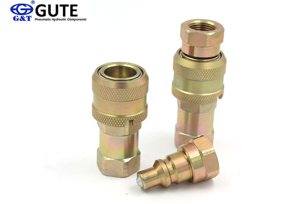 Carbon Steel High Flow Quick Coupler NBR Seal GT-TC With ISO9001 Certificated
