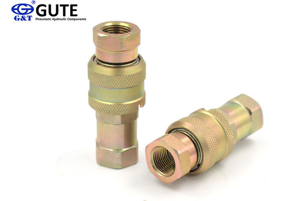 Color - Zinc High Pressure Coupling 23 L / Min Rated Flow For Railway Maintenance