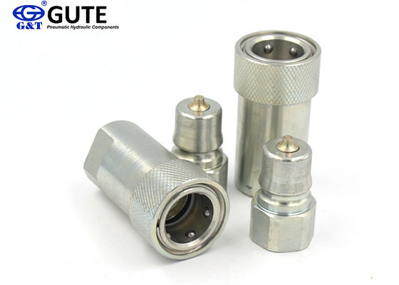 Close Type Double Shut Off Coupling , Carbon Steel Quick Disconnect Coupling