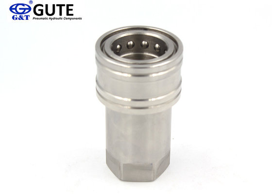 1 Inch Stainless Steel Quick Couplers 7 Mpa Rated Pressure With Poppet Valves