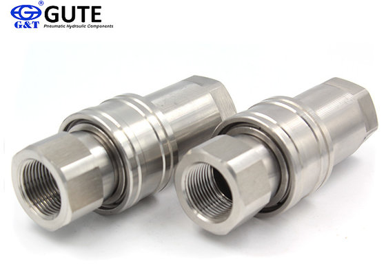 1 Inch Stainless Steel Quick Couplers 7 Mpa Rated Pressure With Poppet Valves