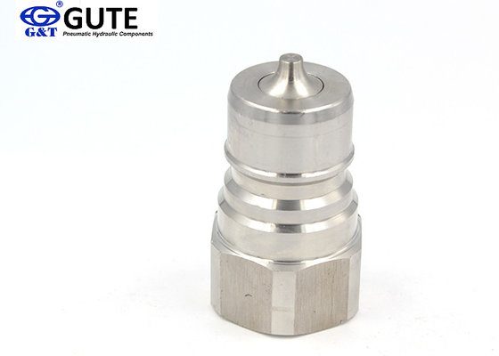 Industrial Stainless Steel Quick Couplers , 1/2" ISO7241-1A Hydraulic Quick Coupler