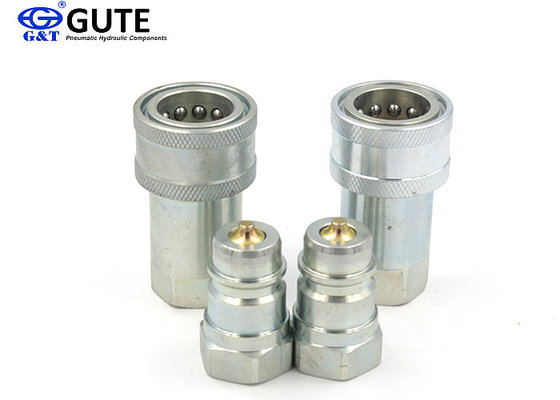Double Shut Off Hydraulic Quick Disconnect Fittings GT-A1-06 3/4" For Agriculture
