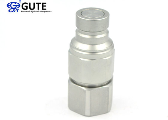 Compatible Flat Face Hydraulic Quick Couplers Durable With 11.5 L/Min Rated Flow