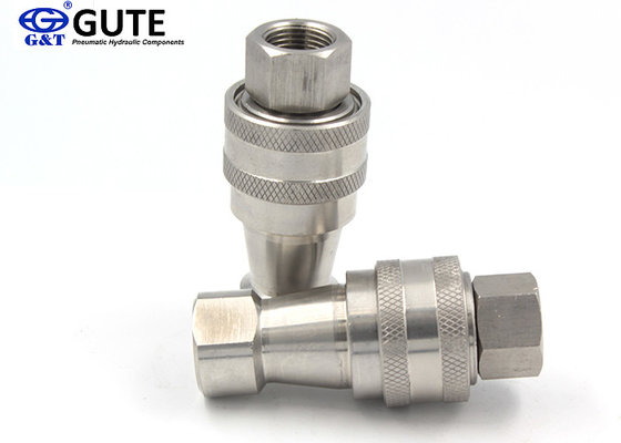 Close Type Stainless Steel Quick Couplers KZF-06 With 106  L / Min Rated Flow