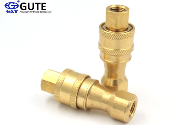 Durable KZD Series Brass Quick Coupler 1/2 Inch Preventing Uncoupled Leakage