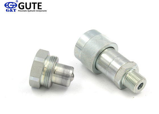 10000 PSI Hydraulic Disconnect Fittings KZE-B Machined From Solid Steel Barstock