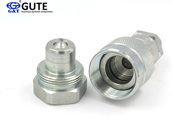 NPT Thread Double Shut Off Quick Disconnect Connectors Polyurethane Interface Seal