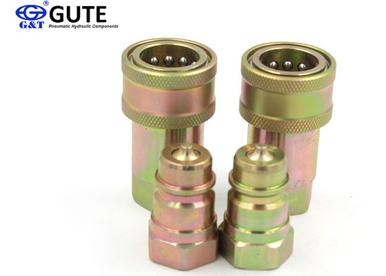 FKM Seal Hydraulic Quick Disconnect Couplings GT-A1 ISO7241-1A For Construction Equipment