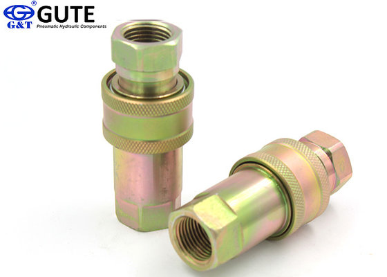 Durable Quick Disconnect Hydraulic Couplers 1/2-1" Interchange With Parker 6600 Series