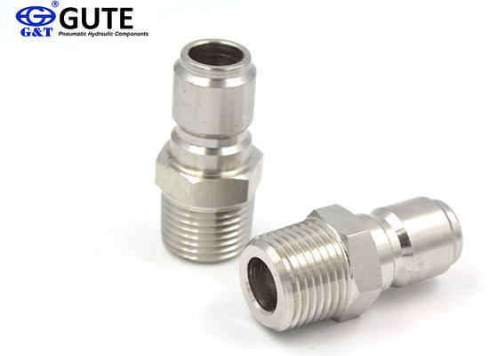 Straight Through Stainless Steel Quick Connect Couplings For High Pressure Water