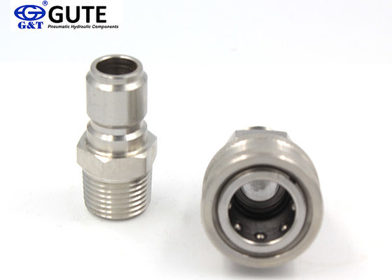 Straight Through Stainless Steel Quick Connect Couplings For High Pressure Water