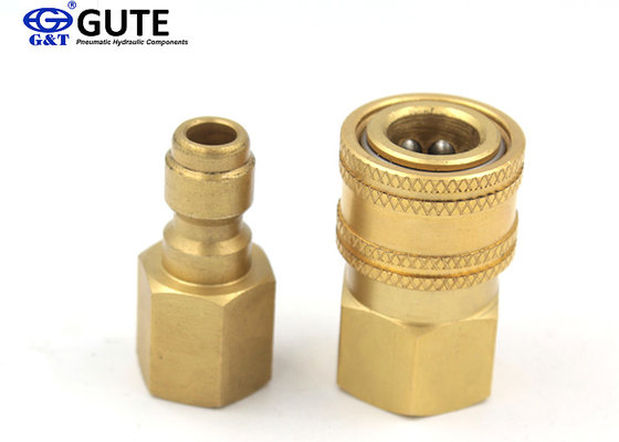 Non - Valved Brass Quick Coupler , GT-K1-04 1/2" Quick Connect Water Fittings