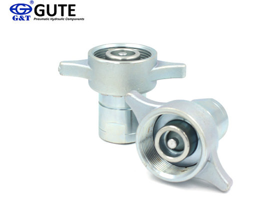 Interchangeable Double Shut Off Coupling , Screw - To - Connect Quick Release Connector