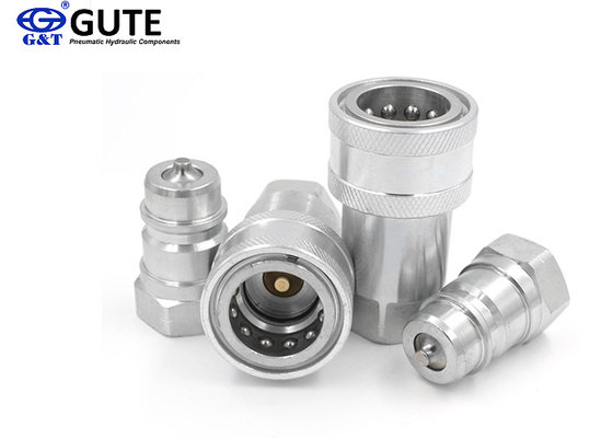 Double Shut Off Hydraulic Quick Disconnect Fittings GT-A1-06 3/4" For Agriculture