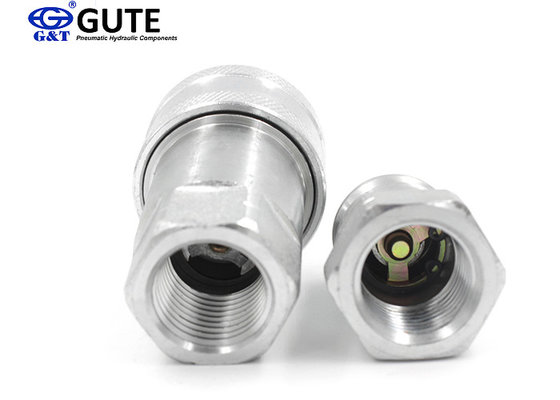 Durable Quick Disconnect Hydraulic Couplers 1/2-1" Interchange With Parker 6600 Series