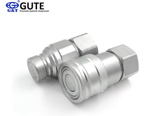 Male Connection ISO Hydraulic Couplers GT-FF-02 1/4" Compatible With Parker FEM Series