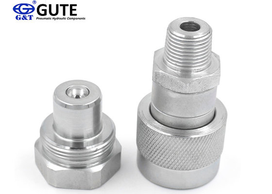 10000 PSI Hydraulic Disconnect Fittings KZE-B Machined From Solid Steel Barstock