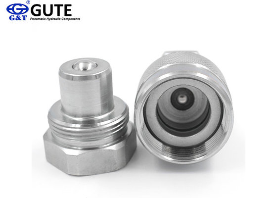 Carbon Steel 10000 PSI Quick Release Fittings Interchangeable For Portable Hydraulic Jacks