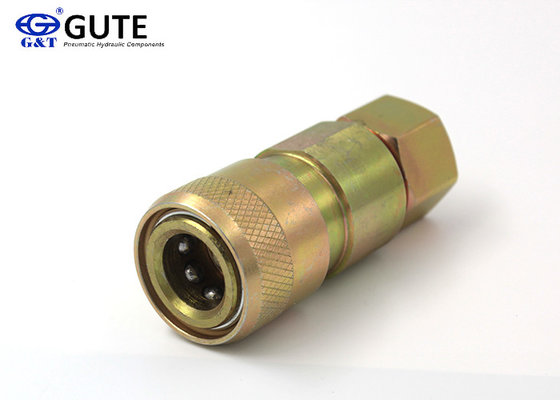 1/4 Inch Close Type Steel High Pressure Quick Couplings Gt-Te 6gmp Rated Flow