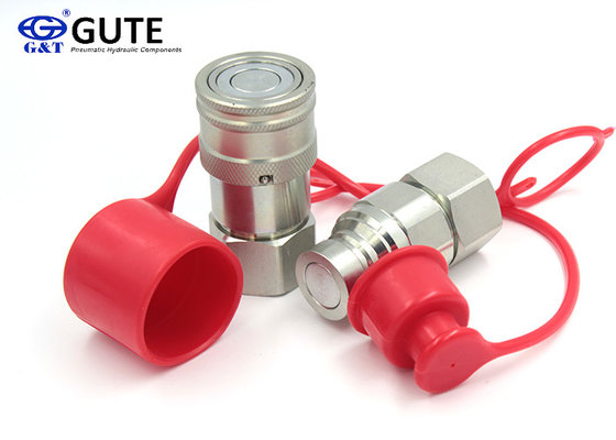 Rubber Hydraulic Coupler Dust Caps And Plugs For 1/2" Flat Face Coupler