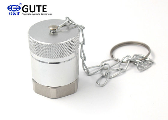 Aluminum Hydraulic Coupler Dust Caps And Plugs With NPT Thread ISO9001 Approval