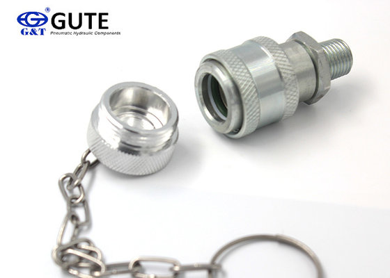 Aluminum Hydraulic Coupler Dust Caps And Plugs With NPT Thread ISO9001 Approval