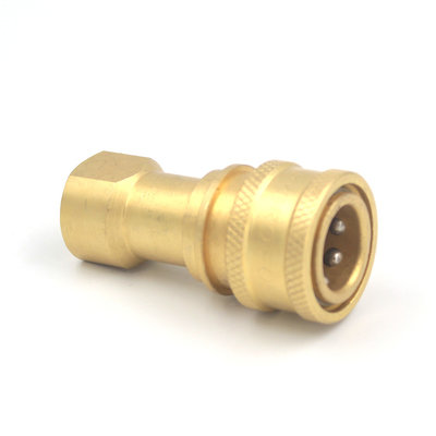 1/4 Inch Brass Quick Coupler Valve For Carpet Cleaning And Vacuum Wand Truckmount QD