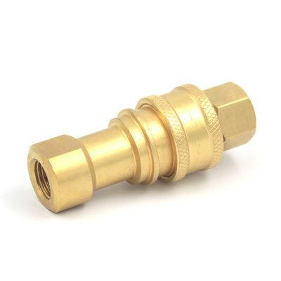 1/4 Inch Brass Quick Coupler Valve For Carpet Cleaning And Vacuum Wand Truckmount QD