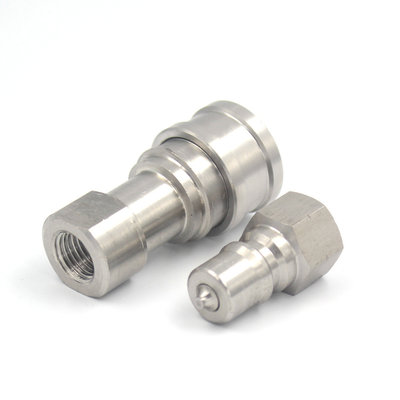 Female Stainless Steel Quick Couplers 1/4 Inch 10.5 Mpa Working Pressure