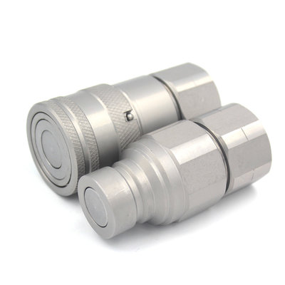 Zinc Nickel Plating Flat Face Quick Release Couplings 1/2 Inch 5000 PSI Rated Pressure