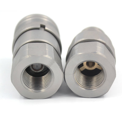 Zinc Nickel Plating Flat Face Quick Release Couplings 1/2 Inch 5000 PSI Rated Pressure