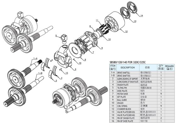 Construction Machinery Excavator Hydraulic Pump Parts Cat14g , CAT. 4T2767