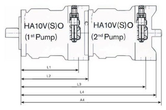 Oilfield Drilling Rig SAE Axial Variable Displacement Hydraulic Pump Small Volume A10VSO100