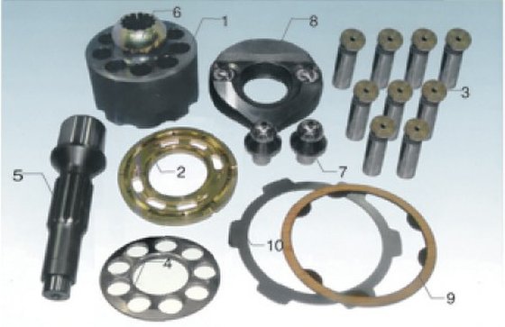 HPV95 Komatsu Hydraulic Pump Parts Motors For Excavator Pc220-6 / Pc220-7