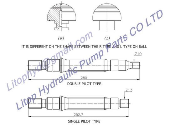 Durable KAWASAKI Excavator Pump Parts For 8T Excavator Main Pump