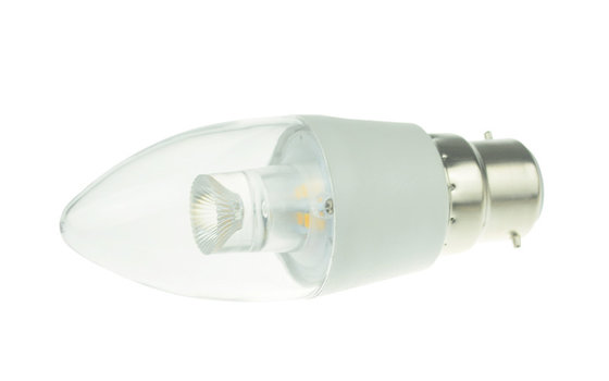 Aluminum Plastic LED Candle Light Bulbs 2300K-5500K B22 Base