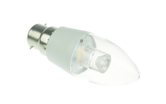 Aluminum Plastic LED Candle Light Bulbs 2300K-5500K B22 Base