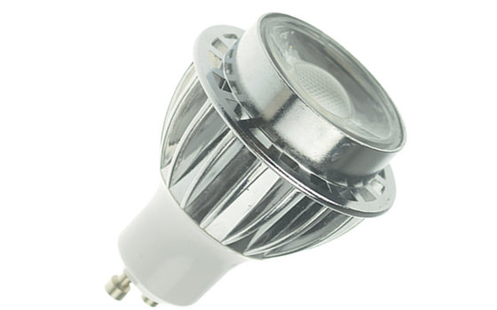 38 Degree 7 Watt Indoor GU10 LED Light Bulbs 100-265V AC 600lm Cool White