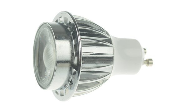 38 Degree 7 Watt Indoor GU10 LED Light Bulbs 100-265V AC 600lm Cool White
