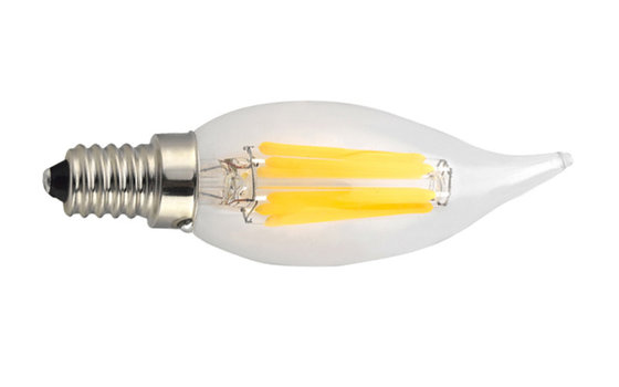 6W 3000K Dimmable C32 Led Filament Bulbs with 2 Year Warranty