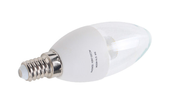45W Equal High lumens SMD LED Candle Light Bulbs 5W E14 Dimmable 80 cri