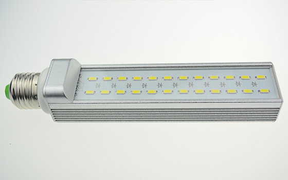 Aluminum Pure White SMD5630 12W LED PL Bulb G24 E27 LED Lamp 1200 lumen 80ra