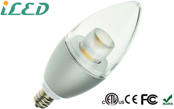 3 Year warranty 6000K COB LED Candle Fame Bulbs , 5W E12 E14 Screw Cap Light Bulbs