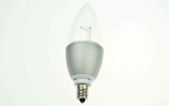 Cold Forging Aluminum Alloy Candle Shaped LED Light Bulb E12 5Watt Dimmable 3500K 120V